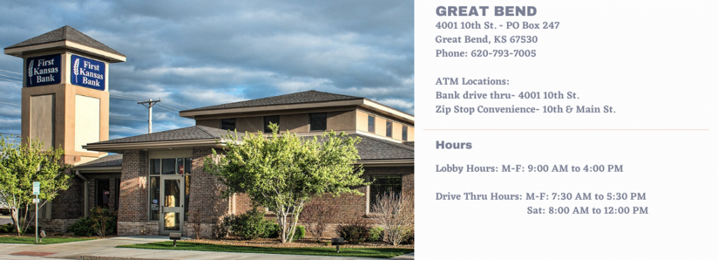 Convenient Locations & ATMs | First Kansas Bank