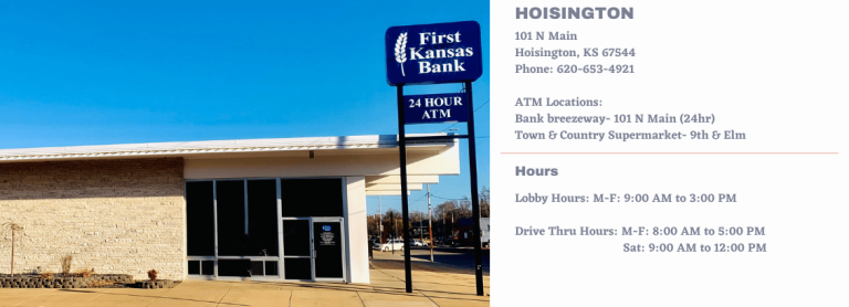 Convenient Locations & ATMs | First Kansas Bank